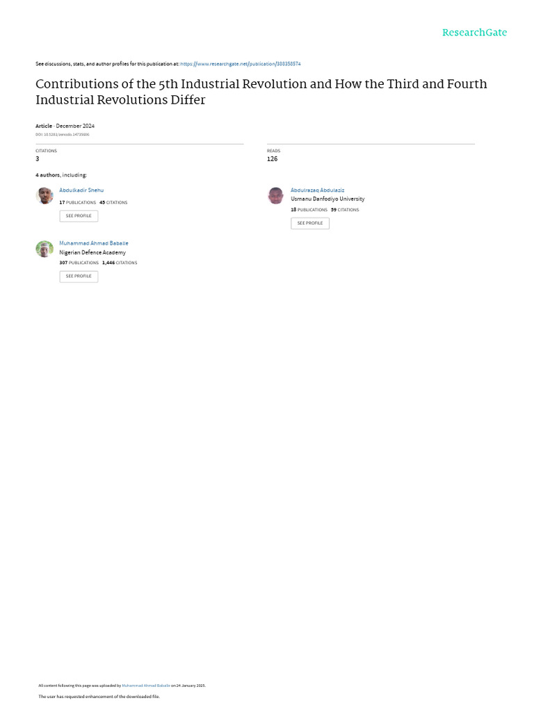 L2S2-Contribution 5th IR-Turai-Nig-2025 | PDF | Automation | Artificial ...