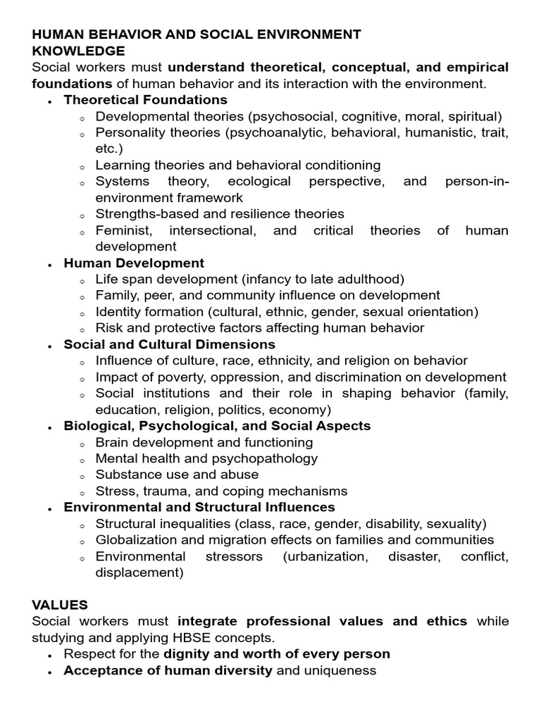 1 Kas Human Behavior and Social Environment | PDF | Developmental ...
