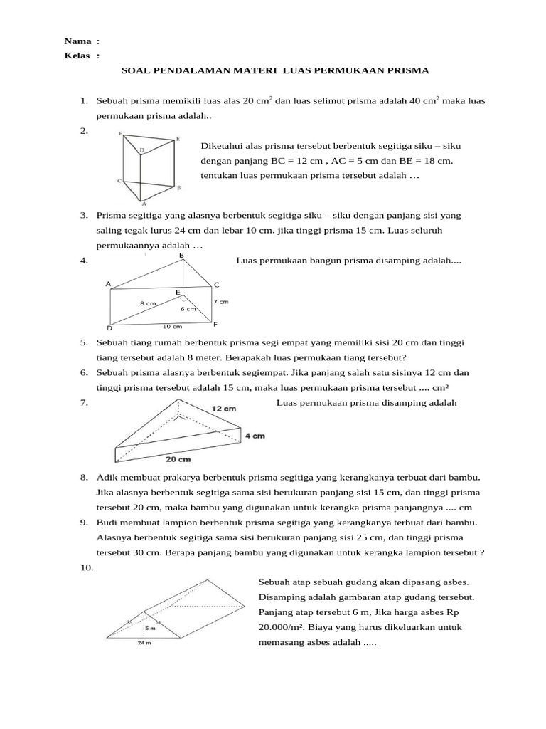 Soal PM Prisma | PDF