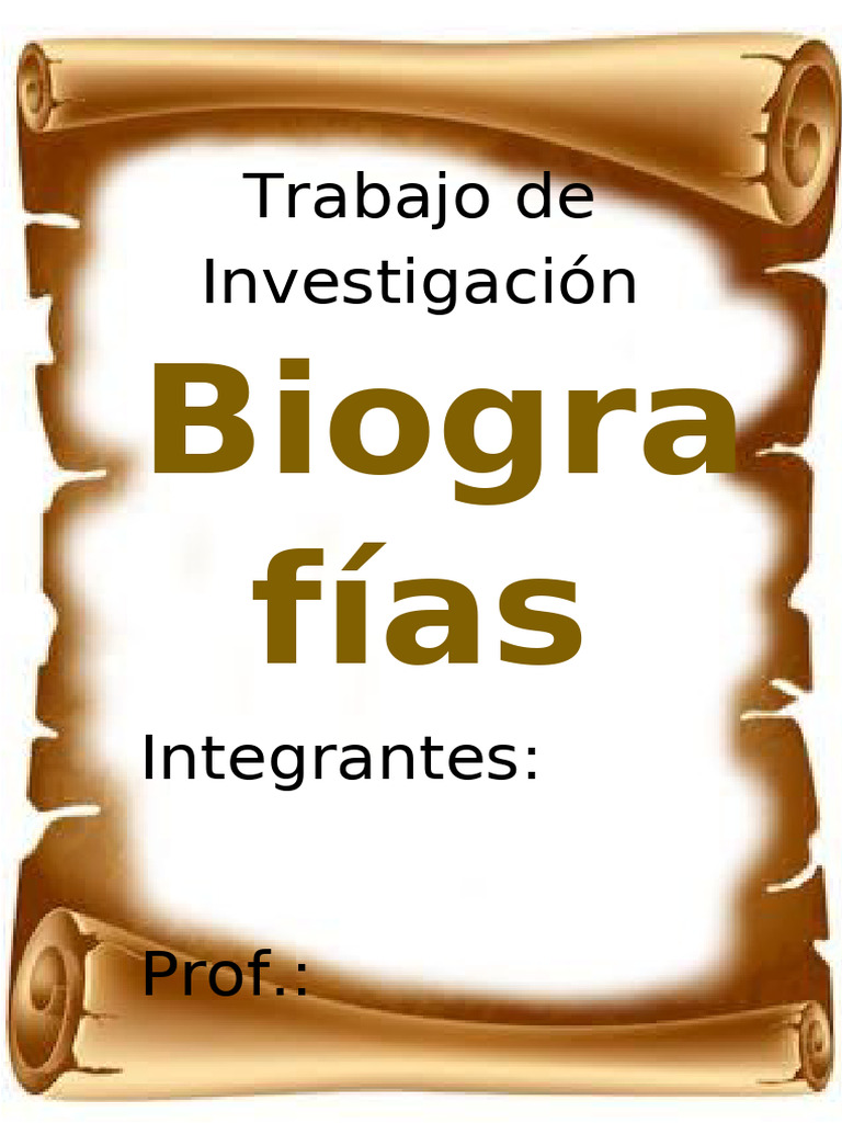 Trabajo biografias | PDF