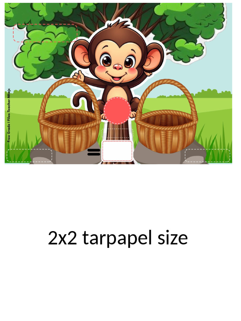 Monkey and Banana Addition Subtraction Manipulatives Free Grade 1 Files ...