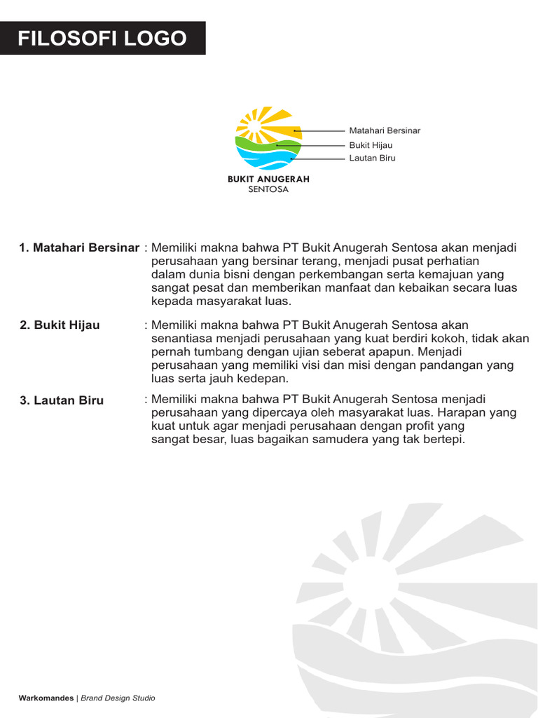 Filosofi Logo PT Bukit Anugerah Sentosa | PDF
