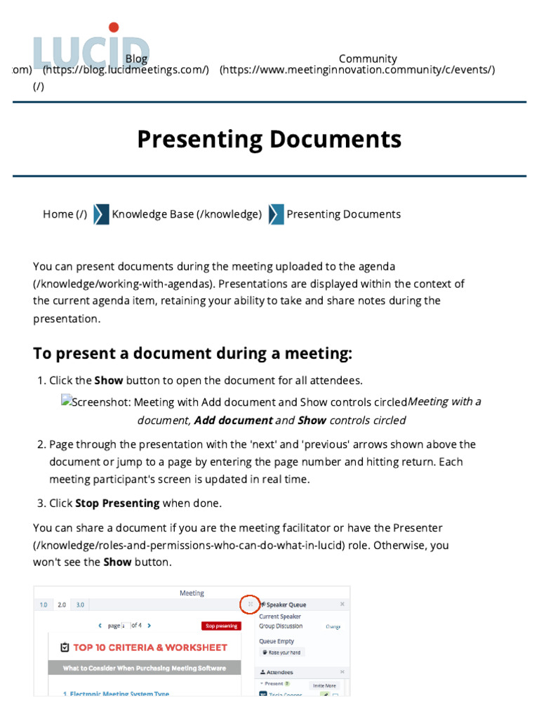 Presenting Documents | PDF | Microsoft Word | Software