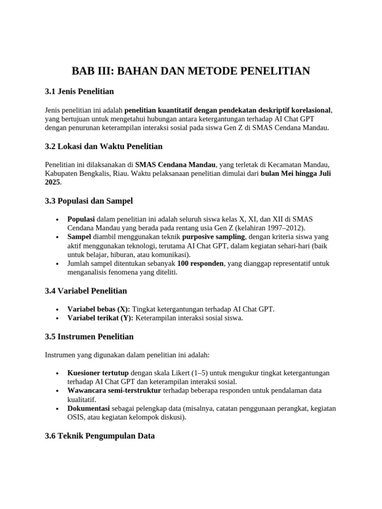 Hubungan AI Chat GPT dan Interaksi Sosial Gen Z | PDF