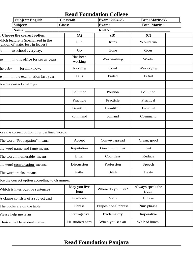 English Paper Format | PDF | Subject (Grammar) | Clause