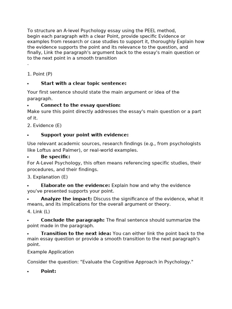 Essay Peel | PDF