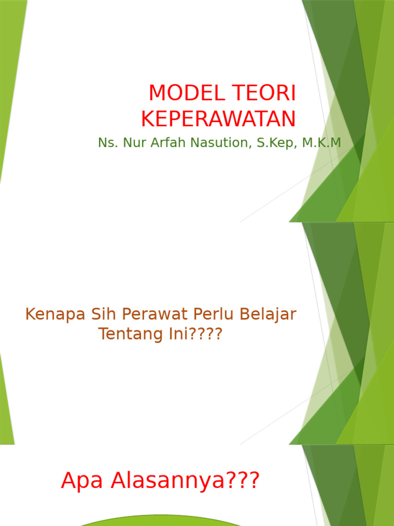 Model Teori Keperawatan | PDF