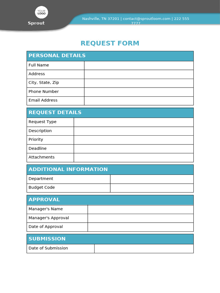 Fillable Forms Template | PDF