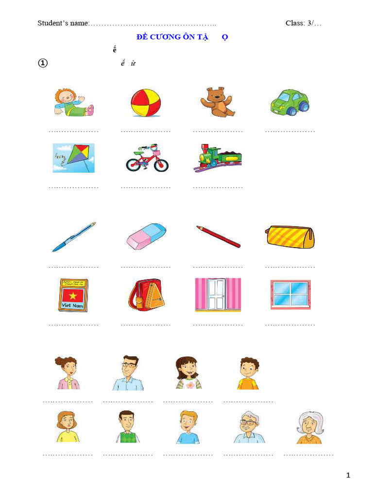 ĐỀ CƯƠNG HK1 LỚP 3 (24-25) (1) | PDF