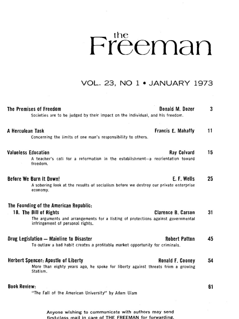 Freeman 1973 | PDF | Socialism | Individualism