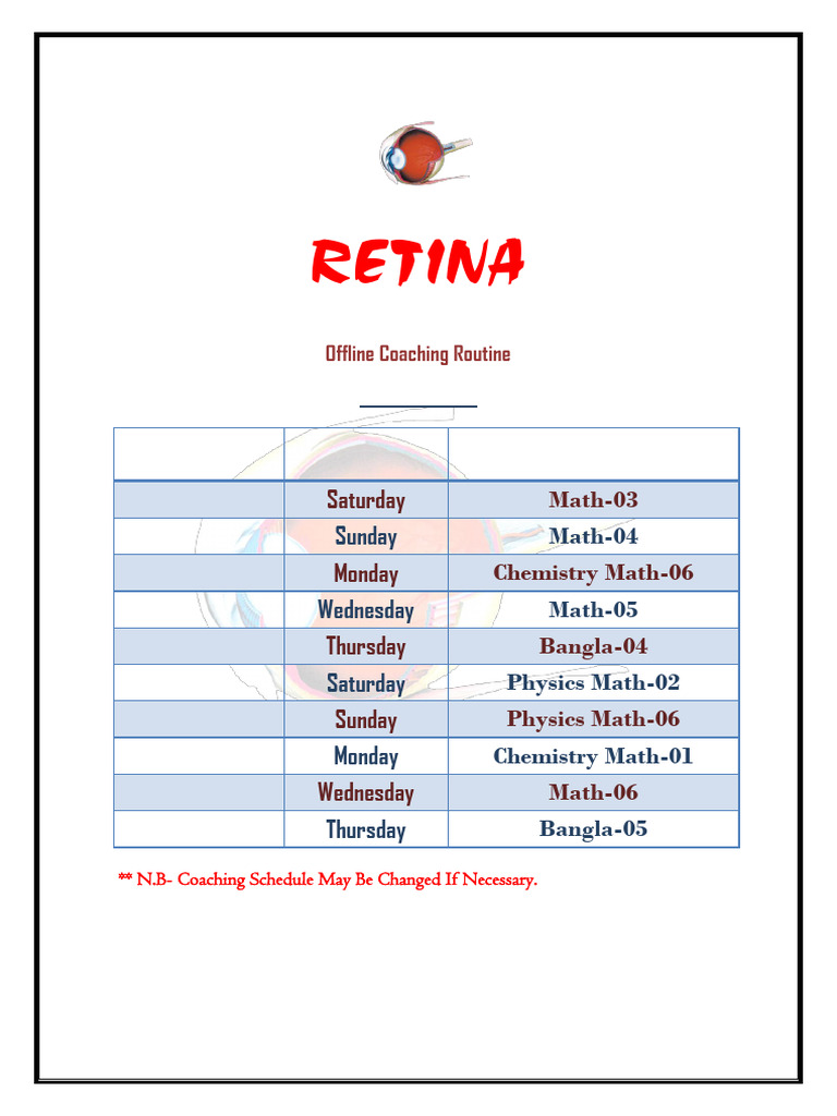 Math Routine (1) | PDF
