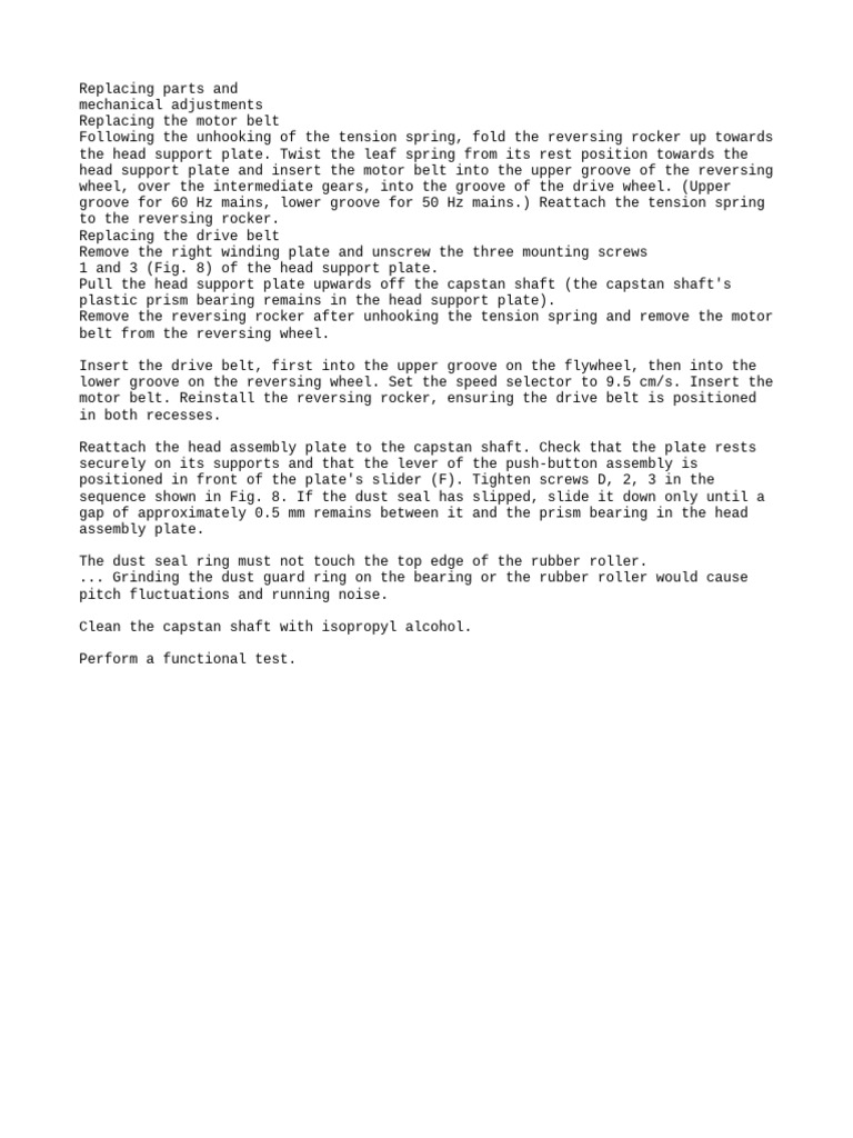 M203 Replacing Parts | PDF