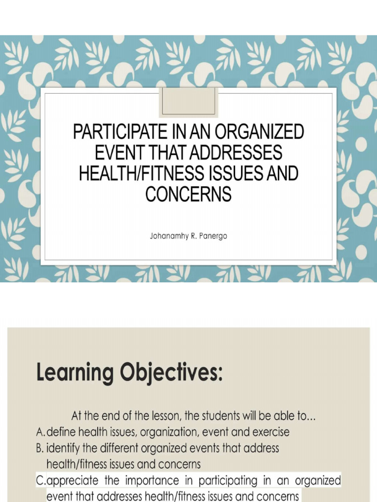 Organized Physical Activity | PDF