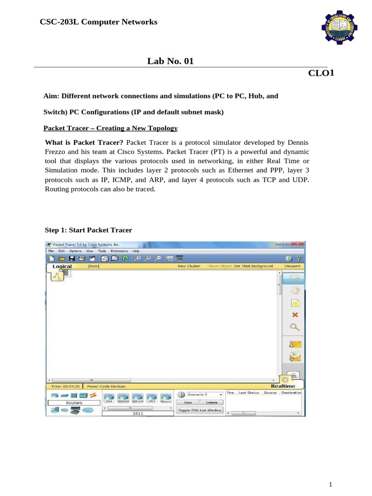 Computer Network Lab-1 | PDF | Network Switch | Computer Network