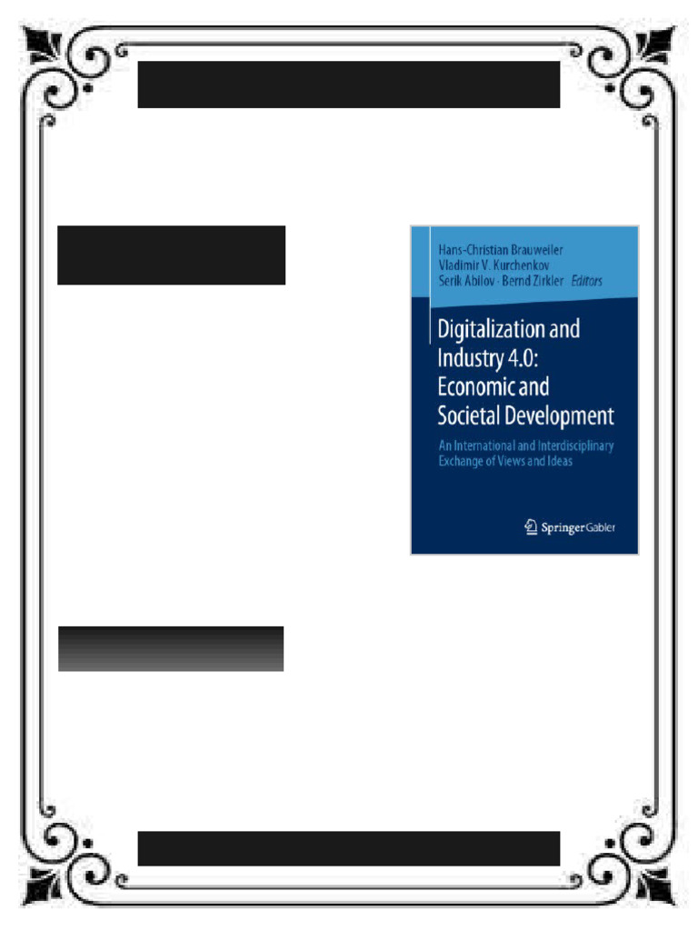 Digitalization and Industry 4 0 Economic and Societal Development An International and ...