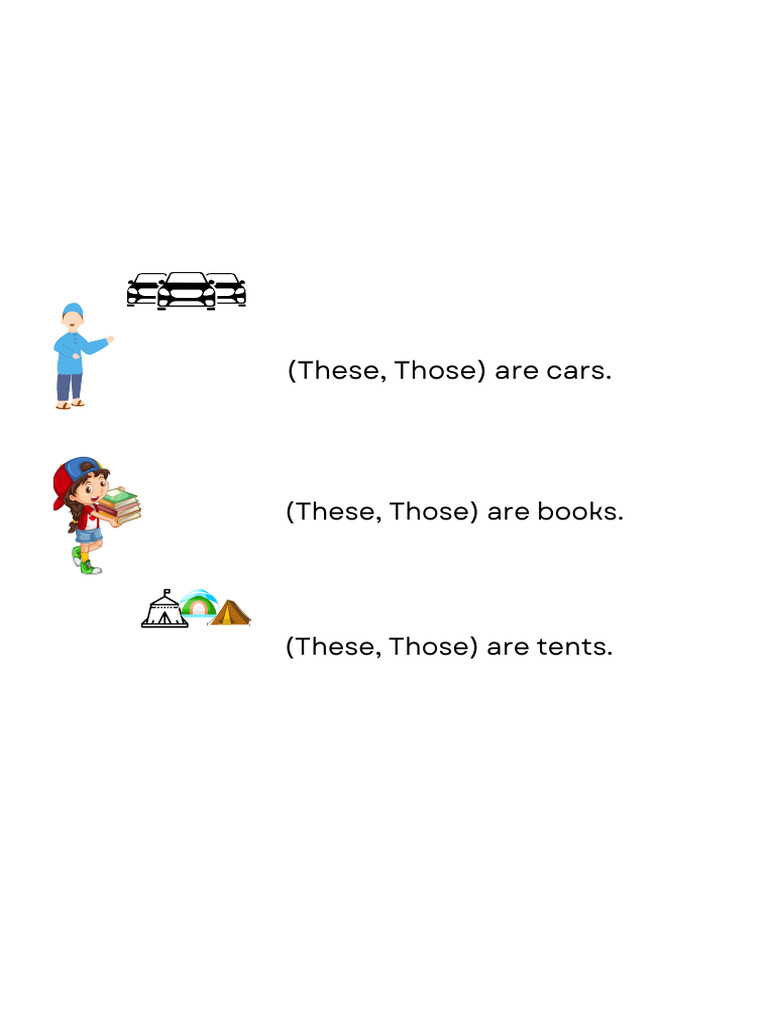 Using These and Those Worksheet | PDF