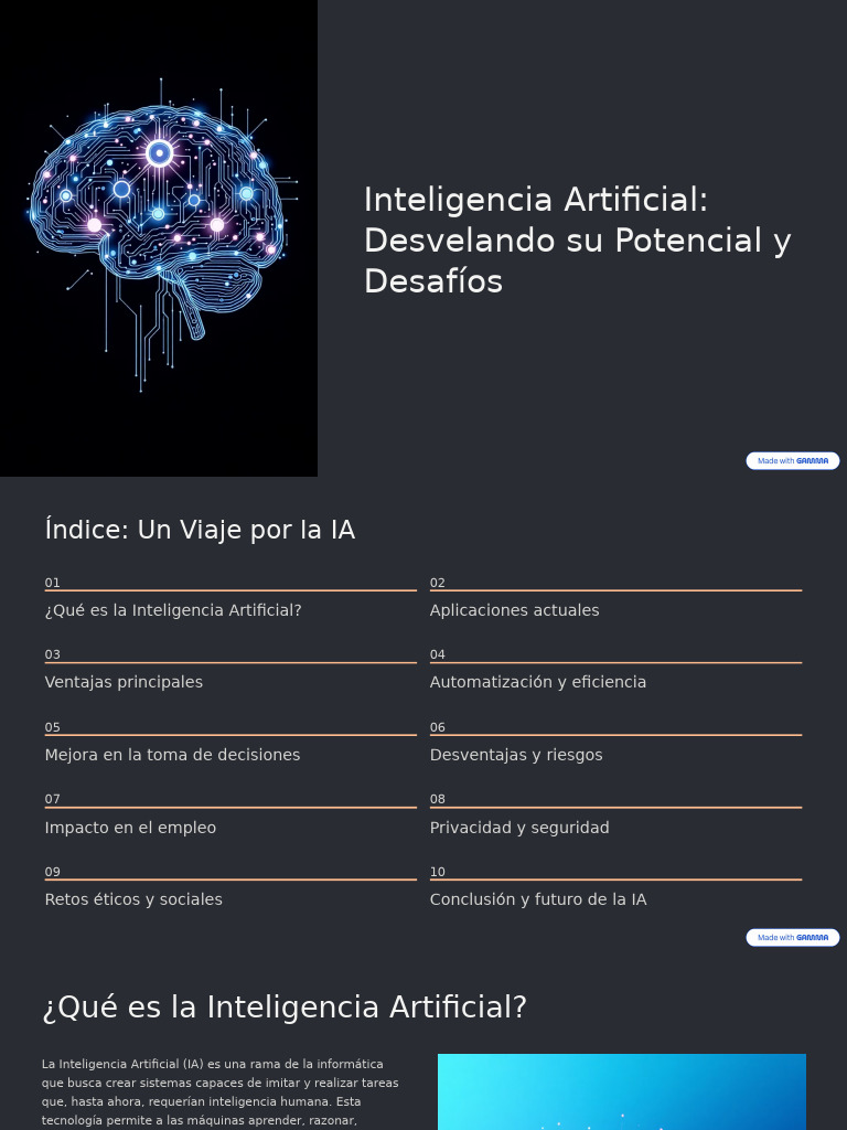 Inteligencia Artificial Desvelando Su Potencial y Desafios | PDF ...