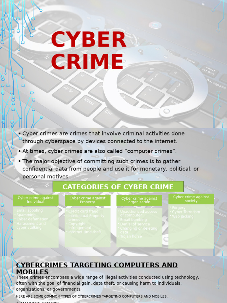 Cyber Crime | PDF | Cybercrime | Security