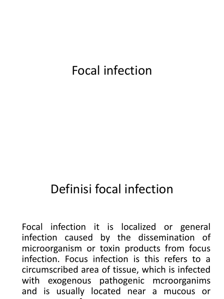 Understanding Focal Infection Mechanisms | PDF