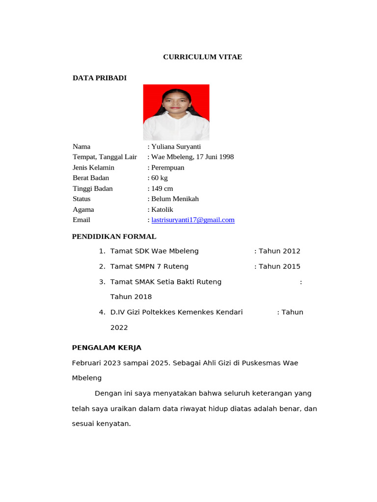 Curriculum Vitae | PDF