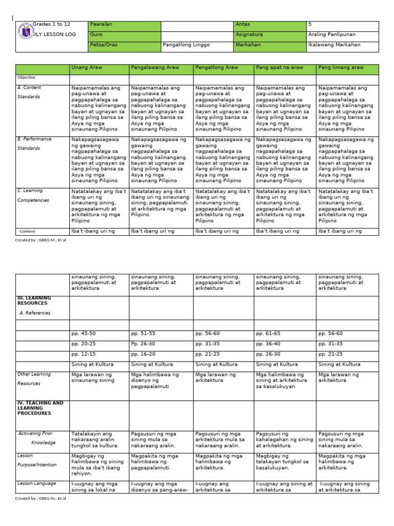 AP-5-Q2-WEEK-3 | PDF