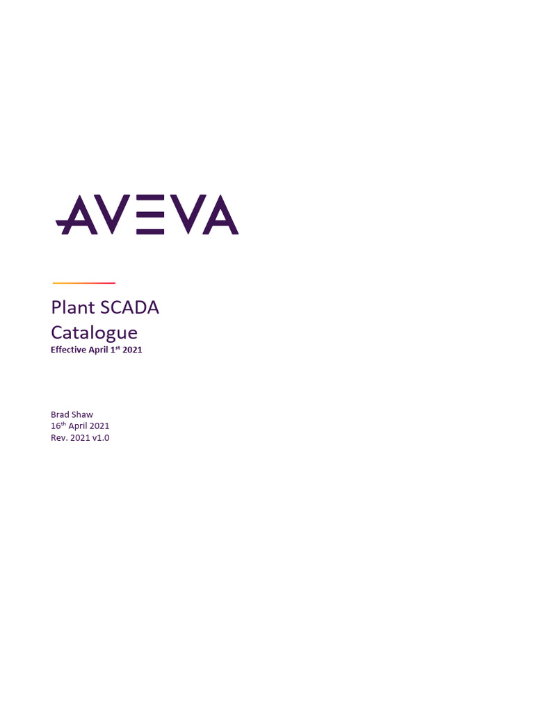 Plant SCADA Catalogue Overview 2021 | PDF | Scada | Server (Computing)