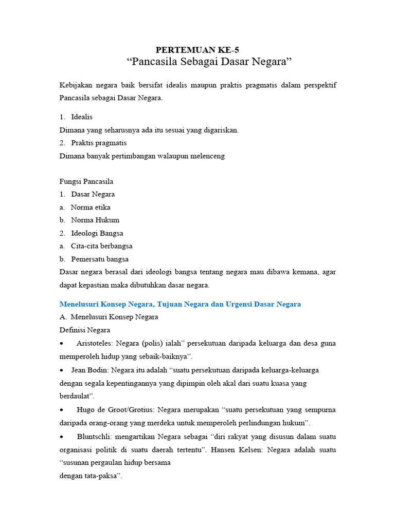 Peretemuan 5 -Pend. Pancasila | PDF