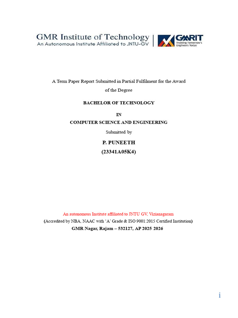 term paper report | PDF | Encryption | Cryptography