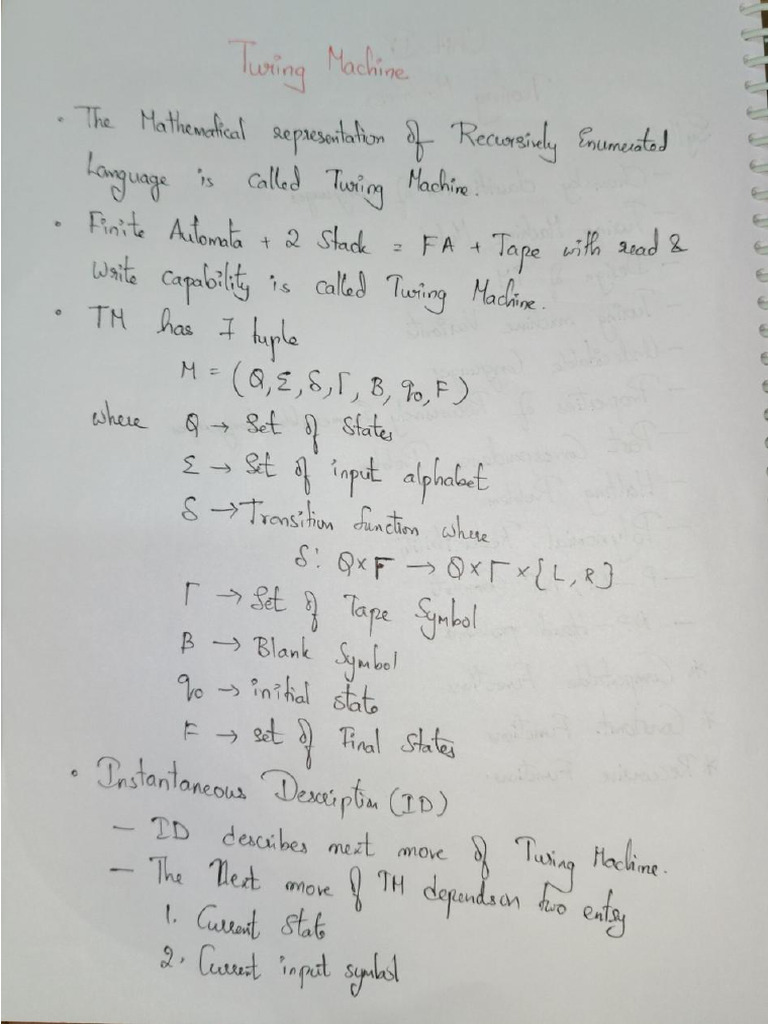 turing machine | PDF