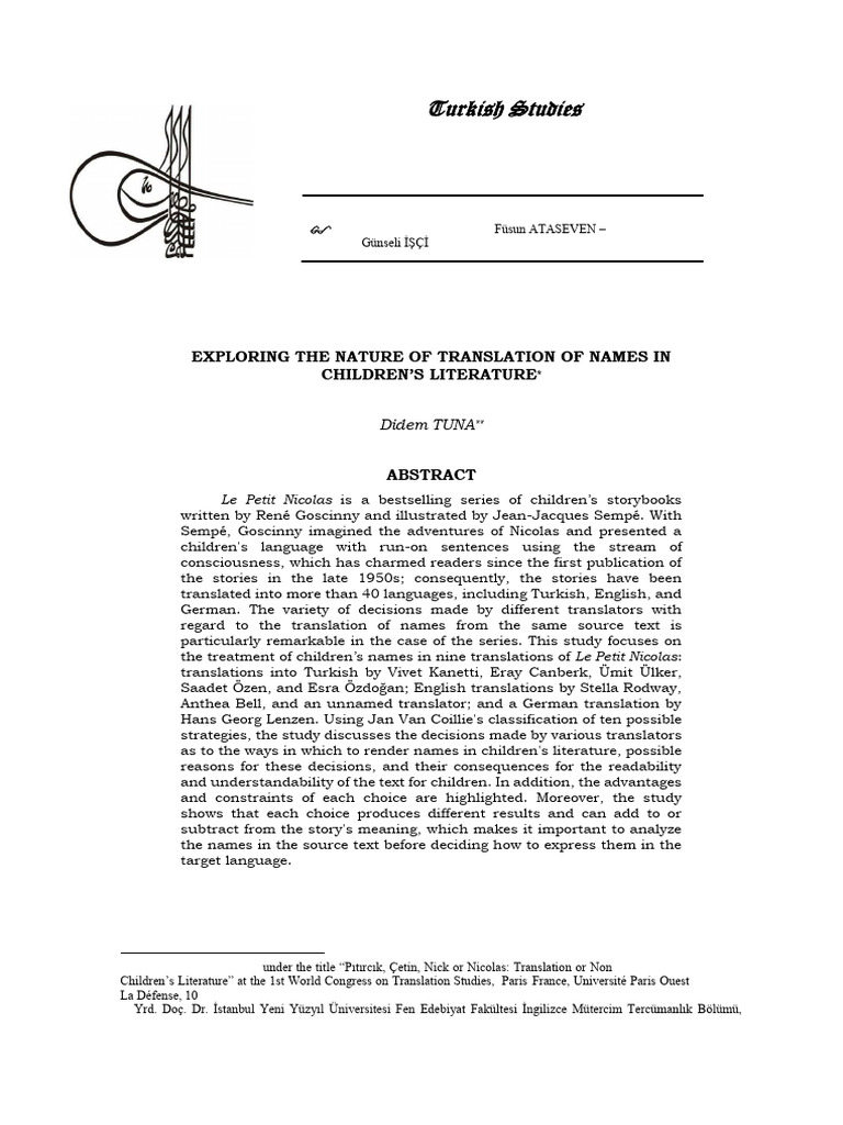 Exploring The Nature of Translation of N | PDF | Translations ...