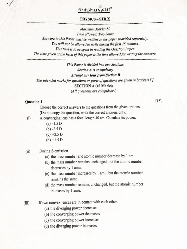 Shishuvan Physics Prelim 2025 17-Jan-2025 16-04-26 | PDF