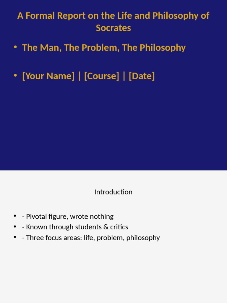 Socrates Presentation Designed | PDF