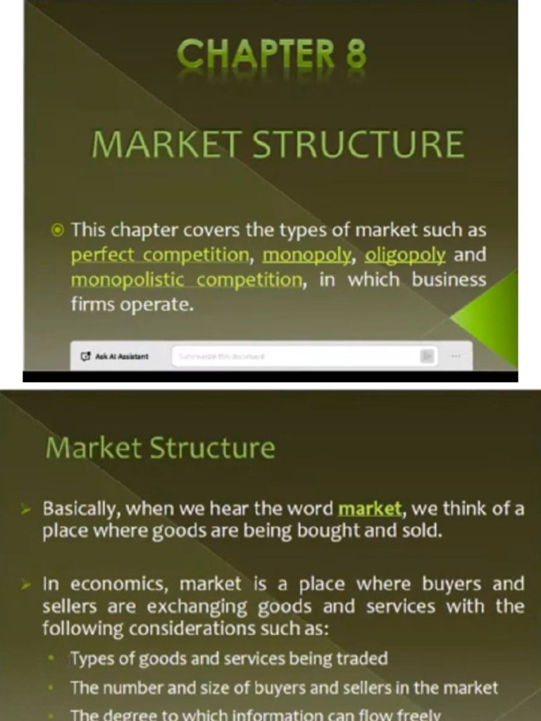 Market Structure | PDF