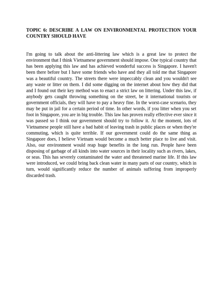 Topic 6 - Object - Law Protect Your Country | PDF