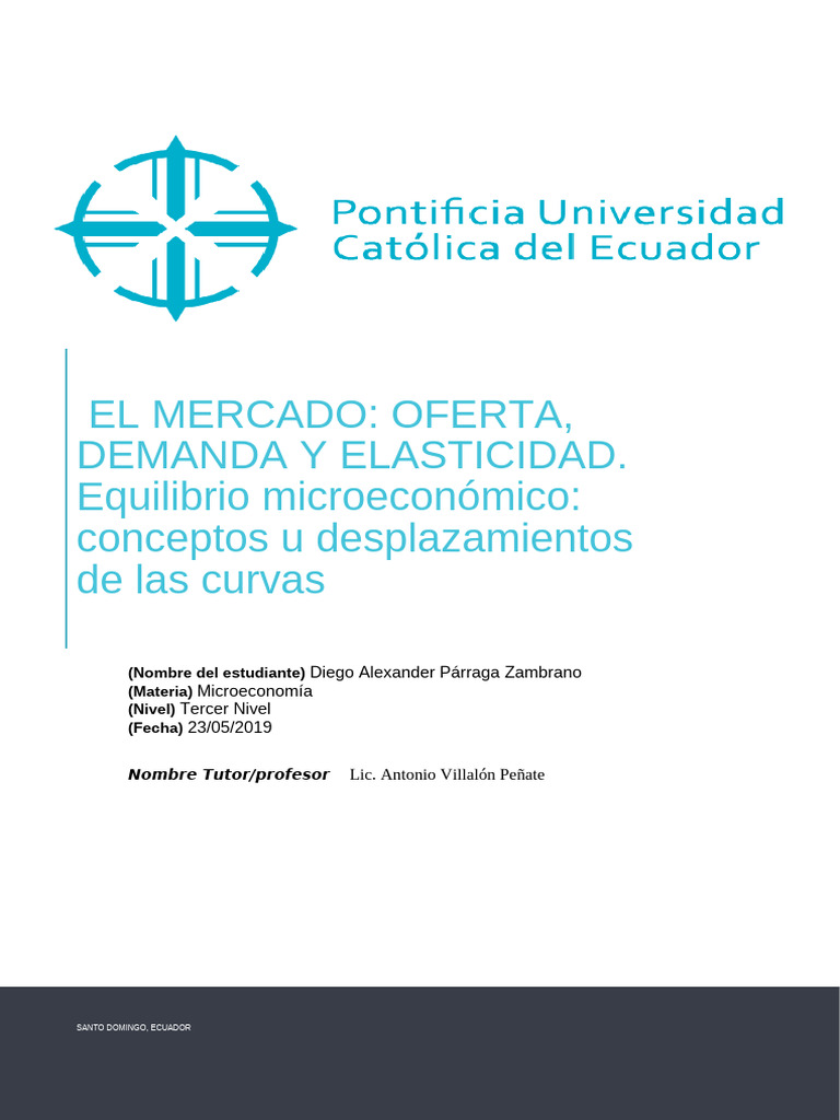 Informe Rubrica.1 Diego Alexander Párraga Zambrano 3a.ca.Microeconomia ...