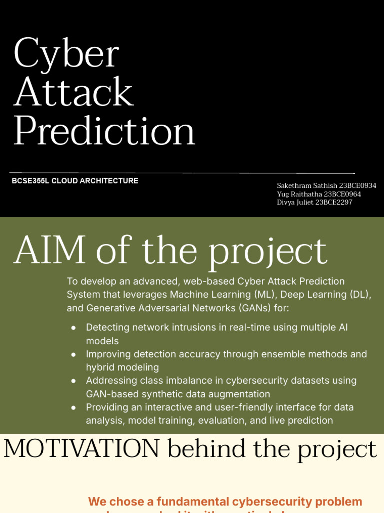 Cyber Attack Prediction | PDF | Machine Learning | Deep Learning