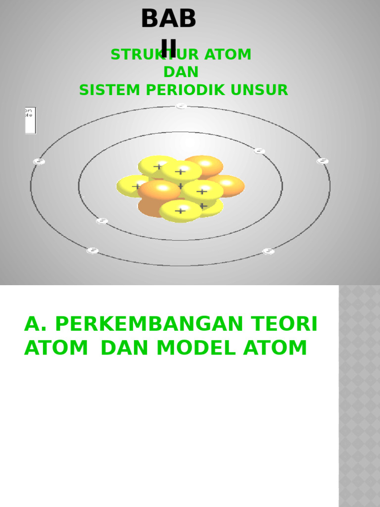 Perkembangan Teori Dan Model Atom | PDF