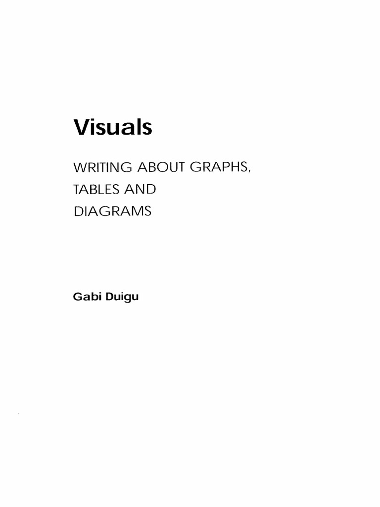 Visuals Writing About Graphs Tables and Diagrams | PDF | Quantity | Plural