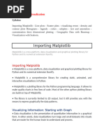 Matplotlib Notes and Examples PDF | PDF
