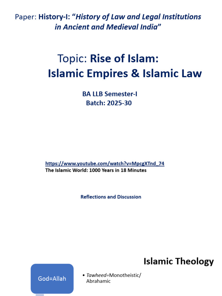 Rise of Islam, Empires, and Law - PPTX - Google Slides | PDF | Sharia ...