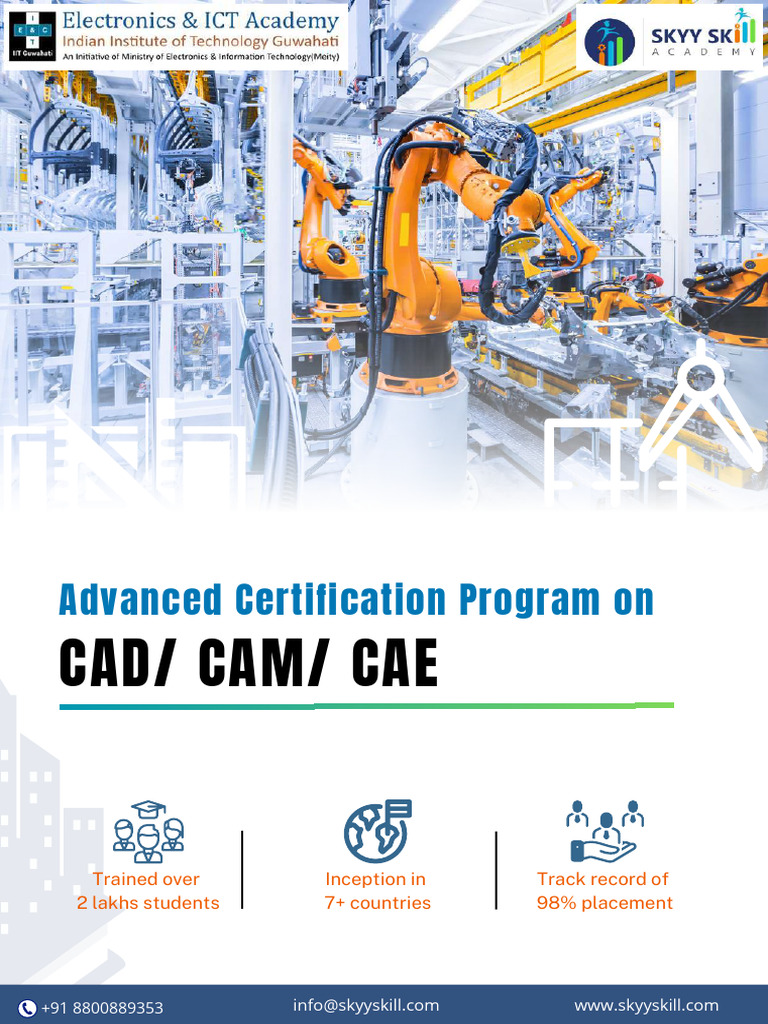 Advanced Certification Program On CAD, CAM & CAE - Compressed | PDF | Technical Drawing