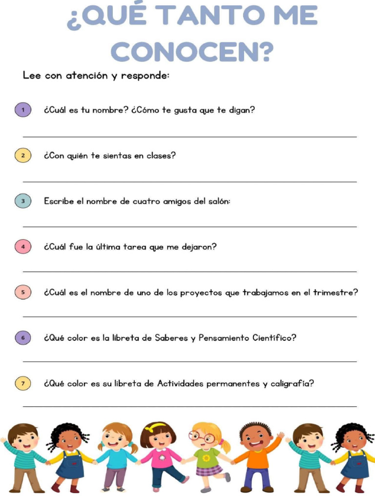 Que Tanto Conozco A Mi Hijo | PDF