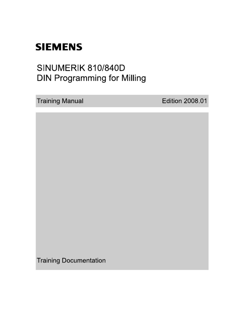 Manual Sinumerik 810D 840D | PDF