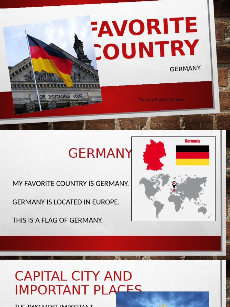 My Favorite Country Darren FG | PDF