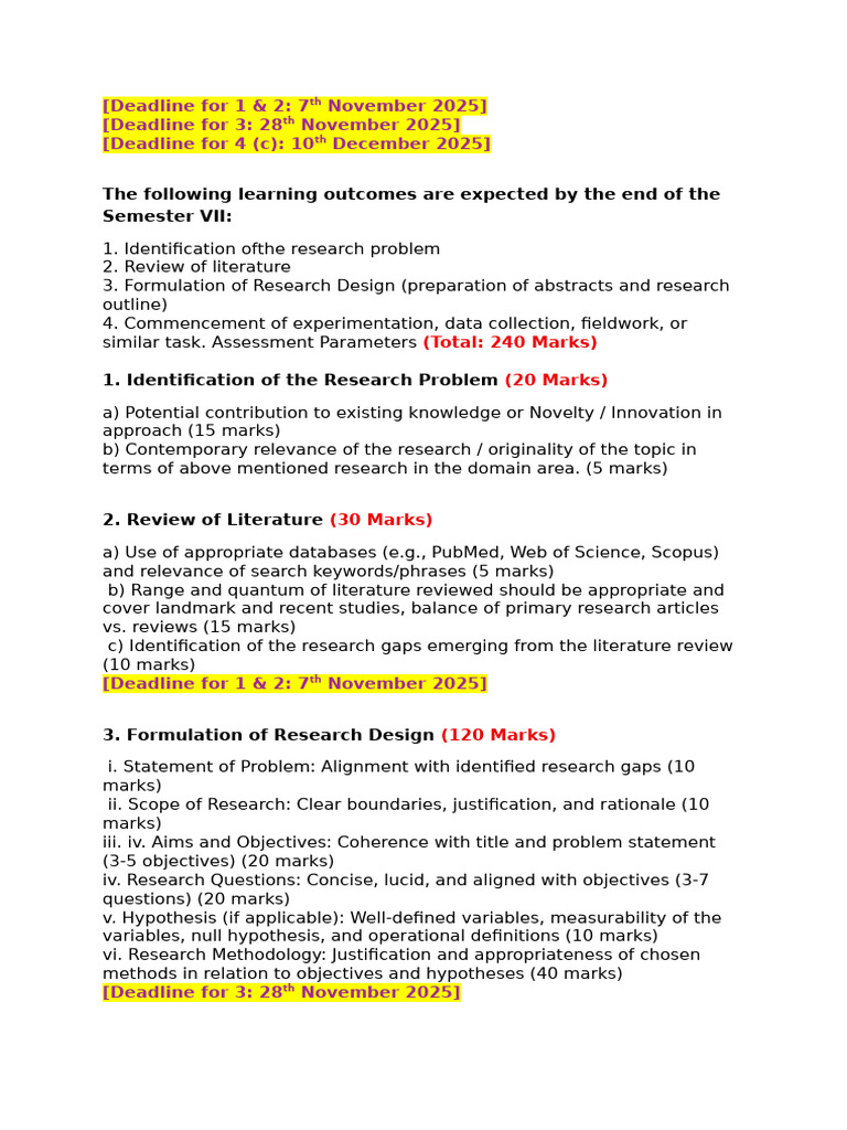 Research Project Guidelines and Deadlines | PDF | Experiment | Data