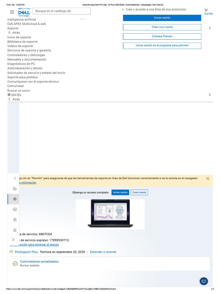 Soporte y controladores Dell Pro Max | PDF | Dell | Ciencias de la ...