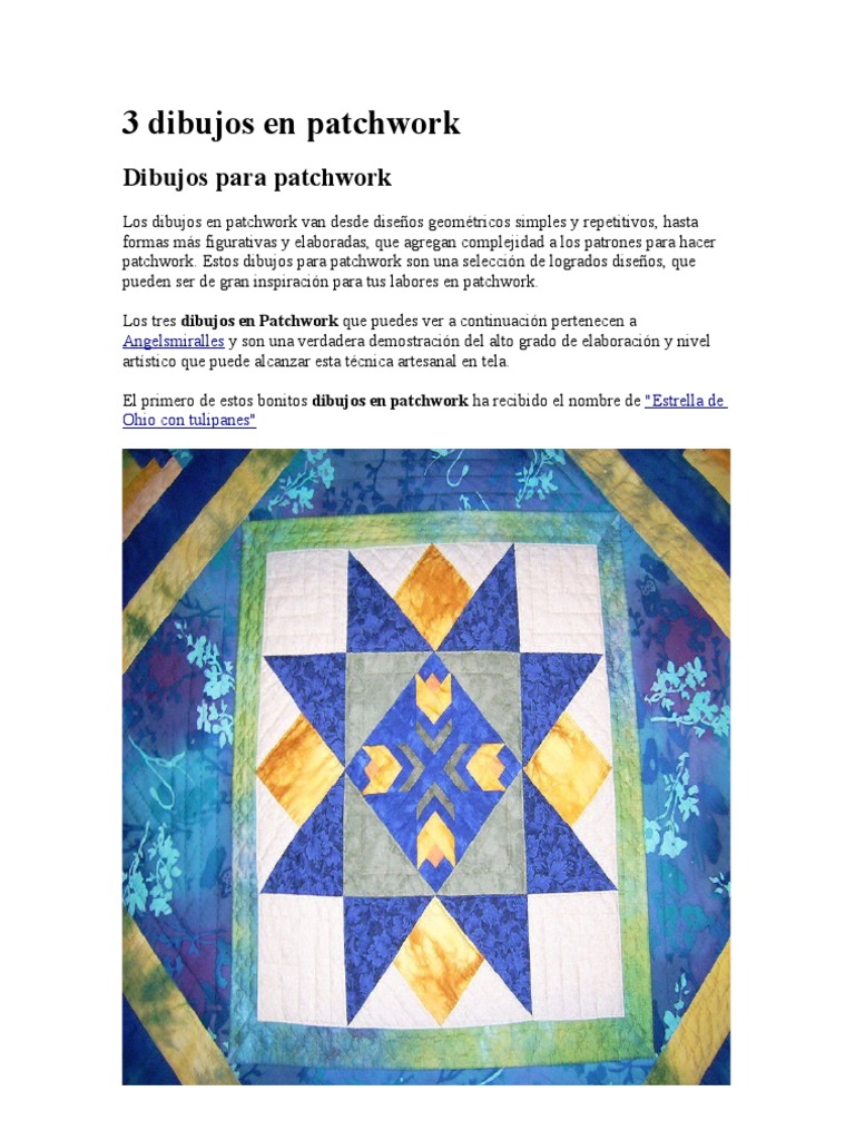 3 Dibujos en Patchwork | PDF
