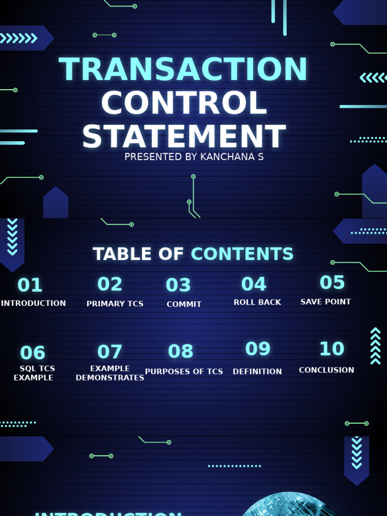 Transaction Control Statement | PDF | Database Transaction | Data ...