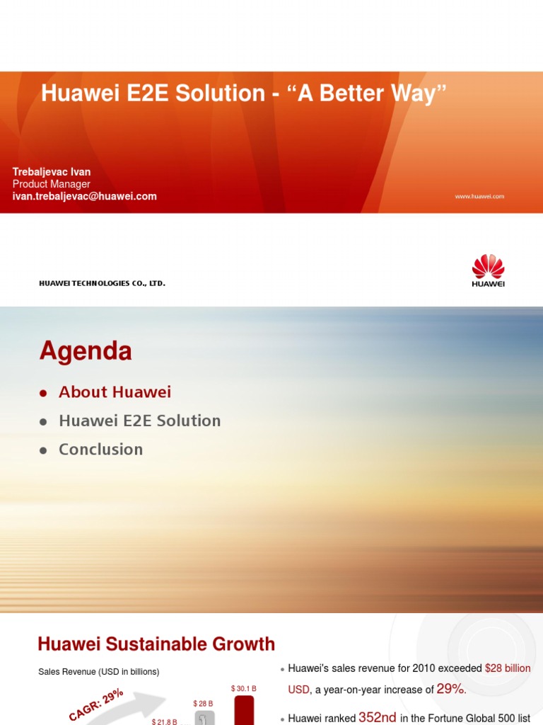 Huawei E2E Solution - A Better Way | PDF | Cloud Computing | Wireless Lan