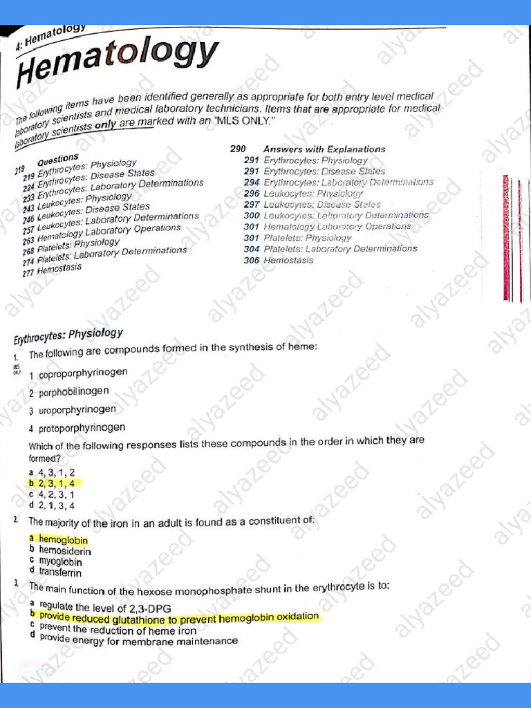 BOC HEMA Review Questions With Answers | PDF